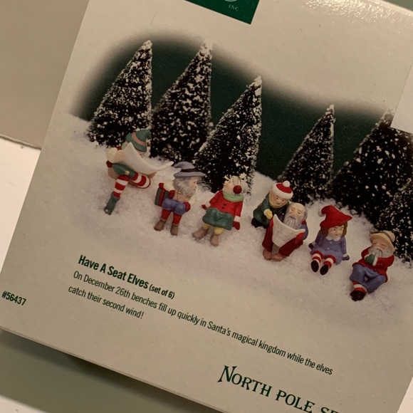 Department 56 | Holiday | Nwt Department 56 Have A Seat Elves Set Of 6 ...